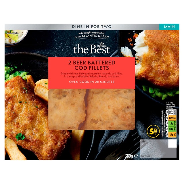 Morrisons The Best 2 Beer Battered Cod Fillets - Morrisons Online ...