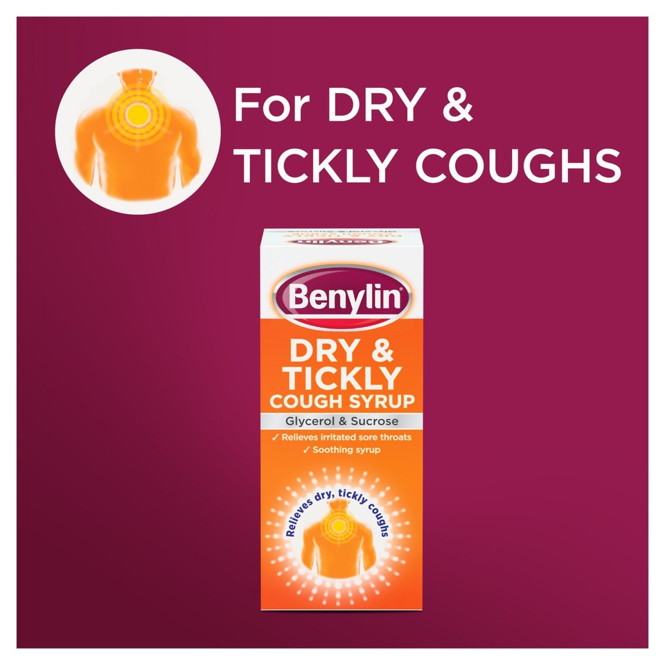 Benylin Dry & Tickly Cough Syrup - Morrisons Online Groceries & Offers
