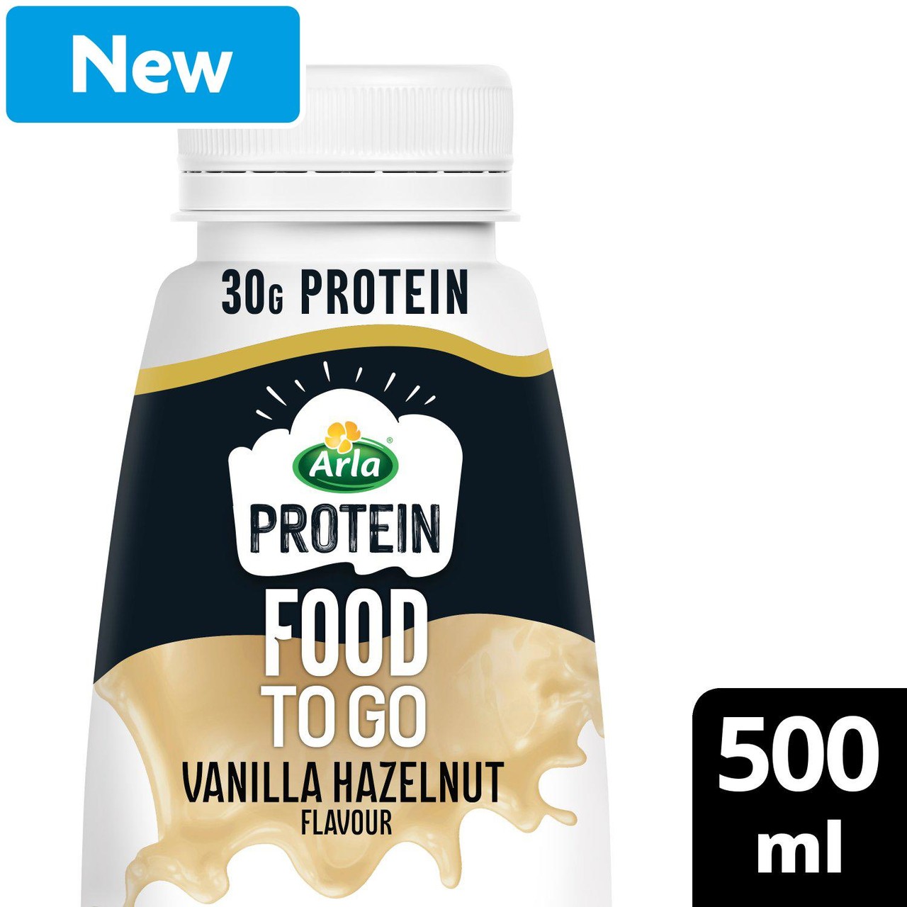 Arla Protein Food To Go Vanilla Hazelnut Meal Replacement Shake 500ml ...