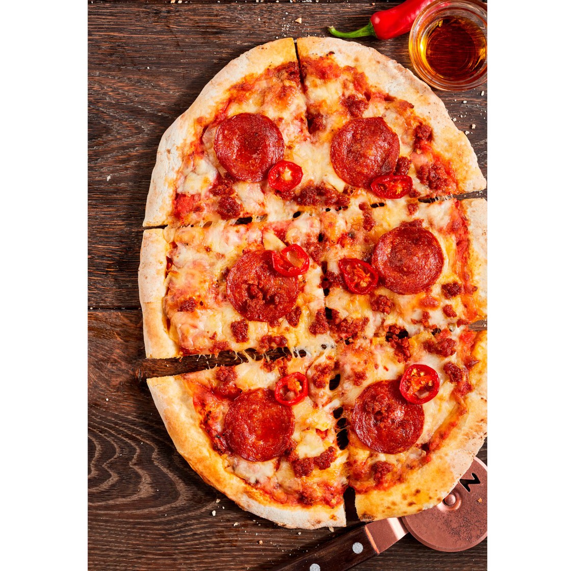 Zizzi Rustica Piccante Pepperoni Pizza - Morrisons Online Groceries ...