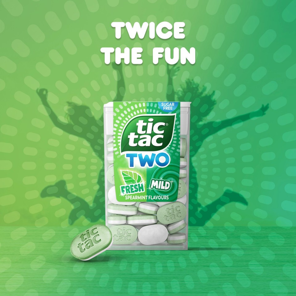 Tic Tac Two Spearmint Sweets 38.5g - Morrisons Online Groceries & Offers