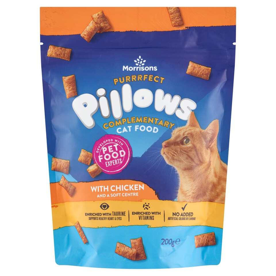 Morrisons Cat Snack Pillows With Chicken - Morrisons Online Groceries ...