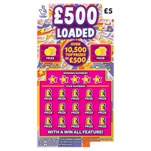 National Lottery £500 Loaded Scratch Card - Morrisons Online Groceries ...