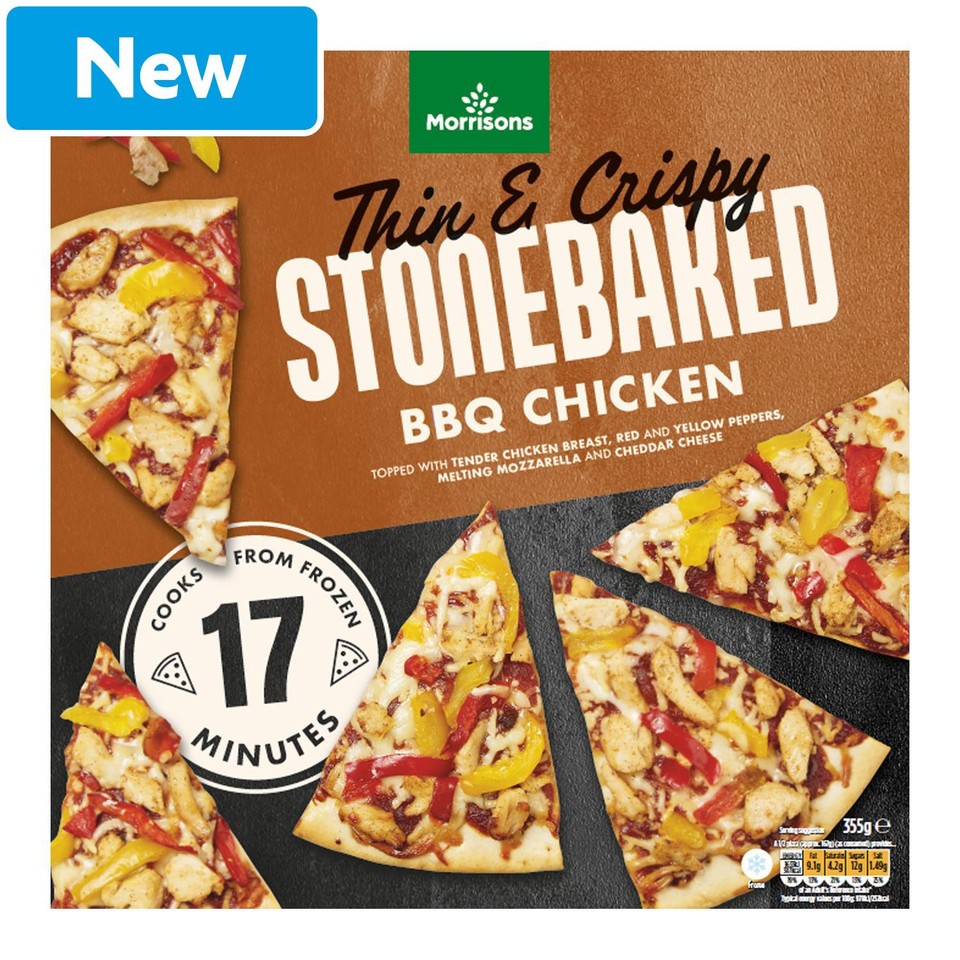 Morrisons Stonebaked BBQ Chicken Pizza - Morrisons Online Groceries ...