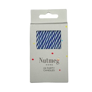 Nutmeg Spiral Candle Blue - Morrisons Online Groceries & Offers