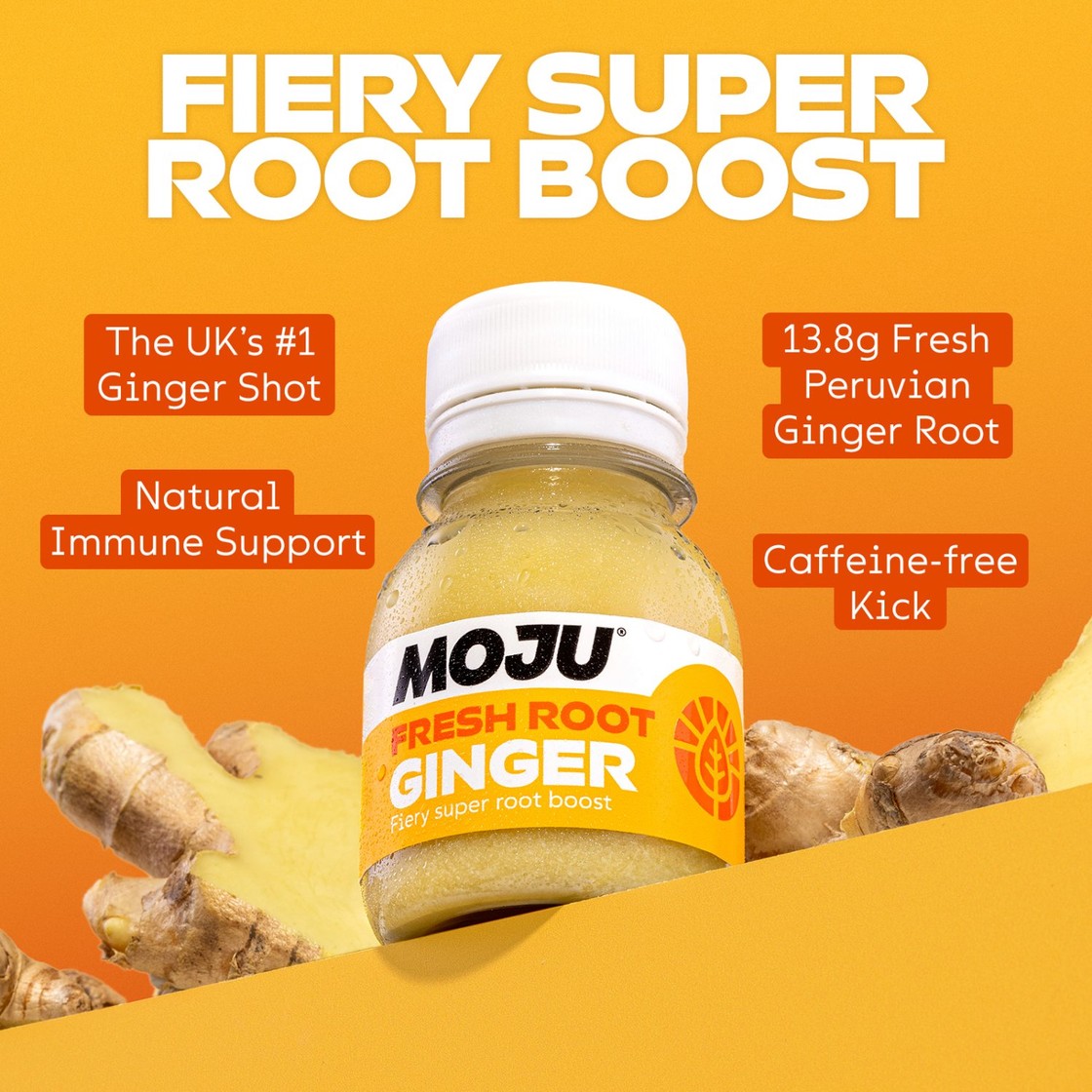 MOJU Ginger Vitality Shot 60ml - Morrisons Online Groceries & Offers