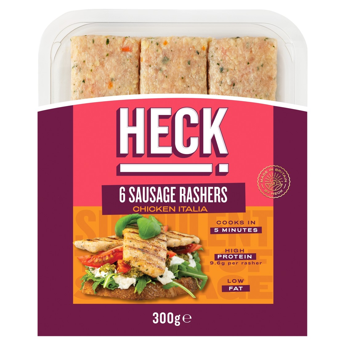 HECK! Chicken Italia Gluten Free Sausage Rashers 6 Pack 300g ...