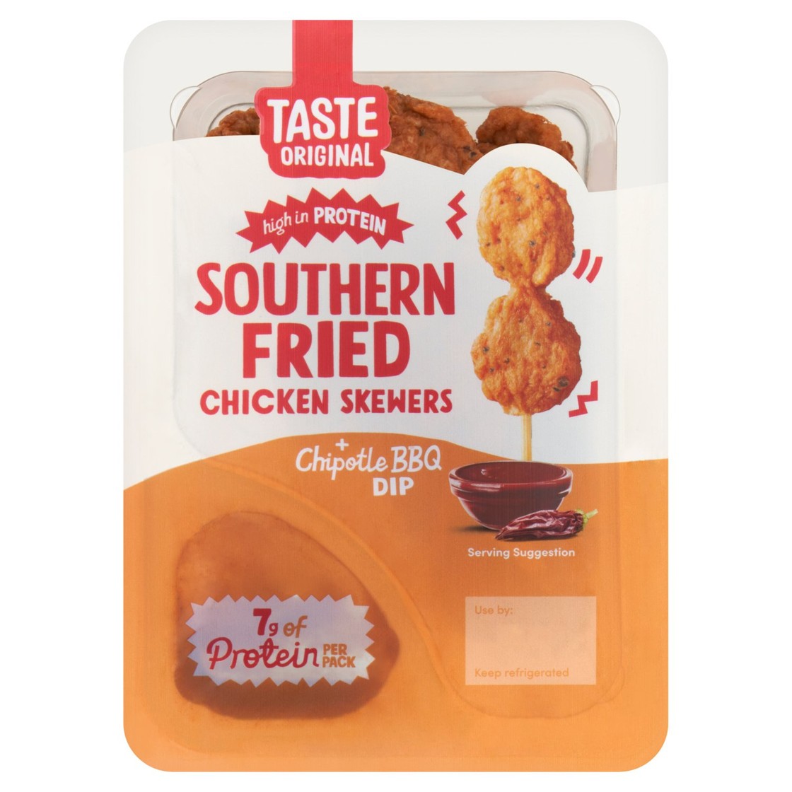 Taste Original Southern Fried Chicken Satay With Chipotle BBQ Dip 55g ...