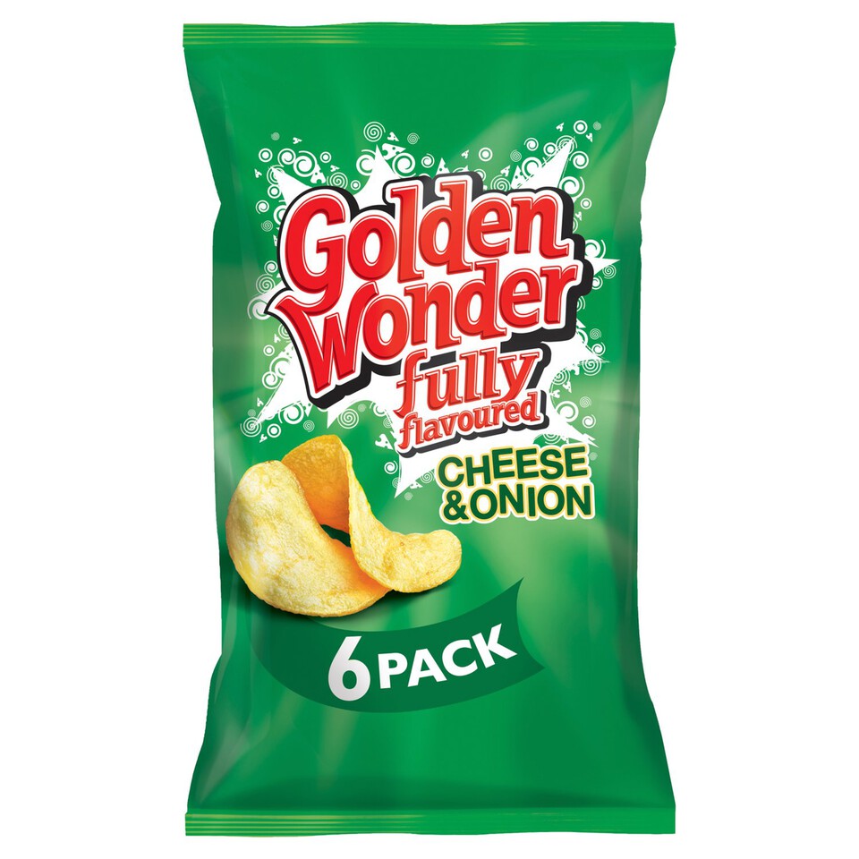 Golden Wonder Cheese & Onion Flavour Crisps Multipack - Morrisons ...