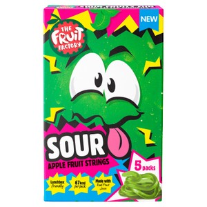 The Fruit Factory Sour Apple Fruit Strings 5 x 20g (100g) - Morrisons ...