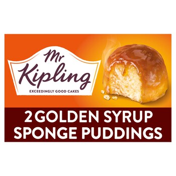 Mr Kipling Golden Syrup Sponge Puddings - Morrisons Online Groceries ...