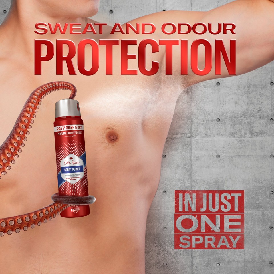 Old Spice Sport Power Spray - Morrisons Online Groceries & Offers