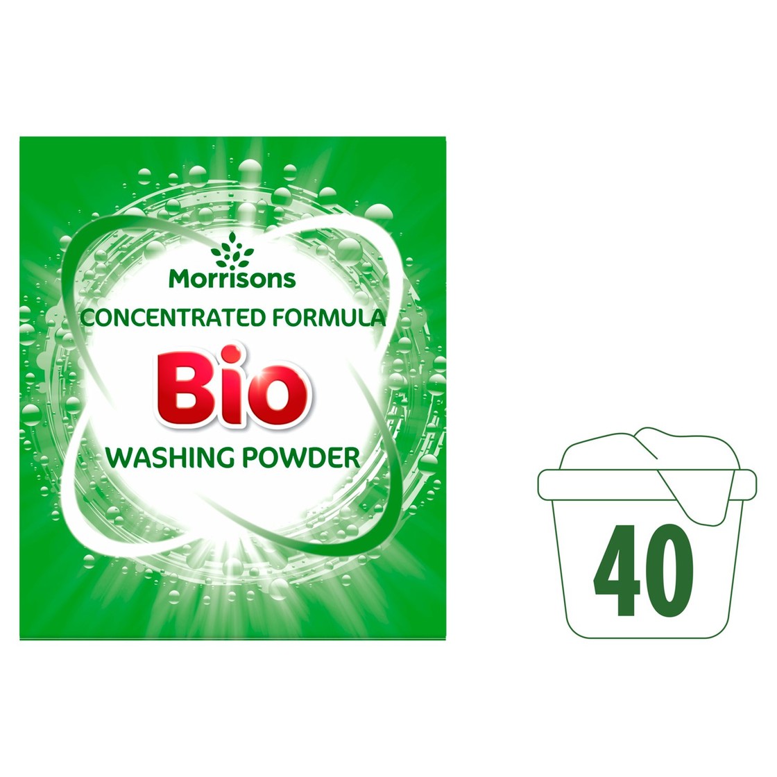 Morrisons Bio Laundry Powder 40 Washes - Morrisons Online Groceries ...