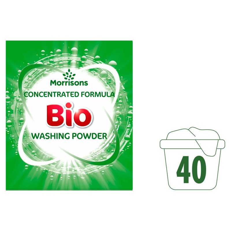 Morrisons Bio Laundry Powder 40 Washes - Morrisons Online Groceries ...