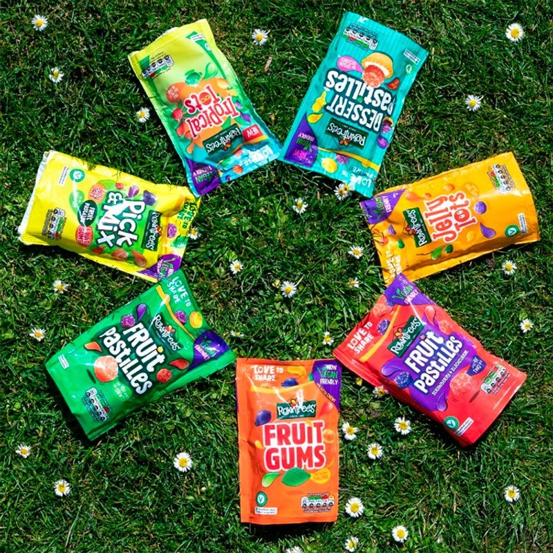 Rowntree's Fruit Pastilles Strawberry & Blackcurrant Sweets Sharing Bag ...