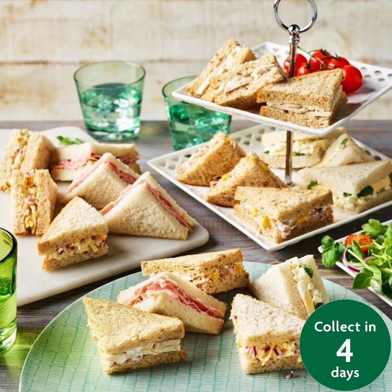 Classic Sandwich Platter 20 Pieces - Eat On Same Day - Morrisons Online ...