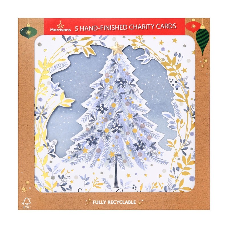 Morrisons Contemporary Tree Cards - Morrisons Online Groceries & Offers