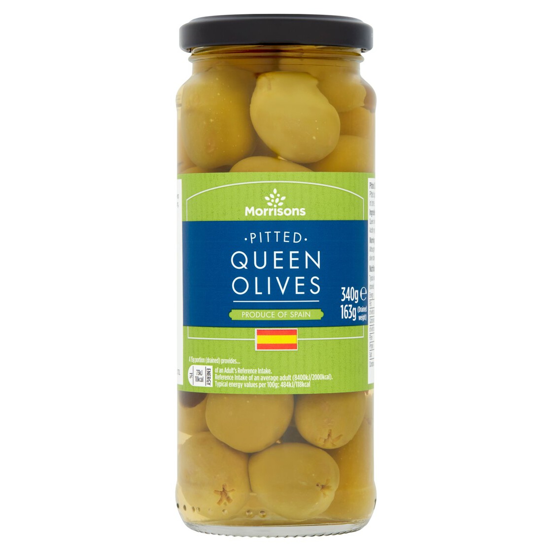 Morrisons Pitted Queen Olives In Brine (340g) - Morrisons Online ...