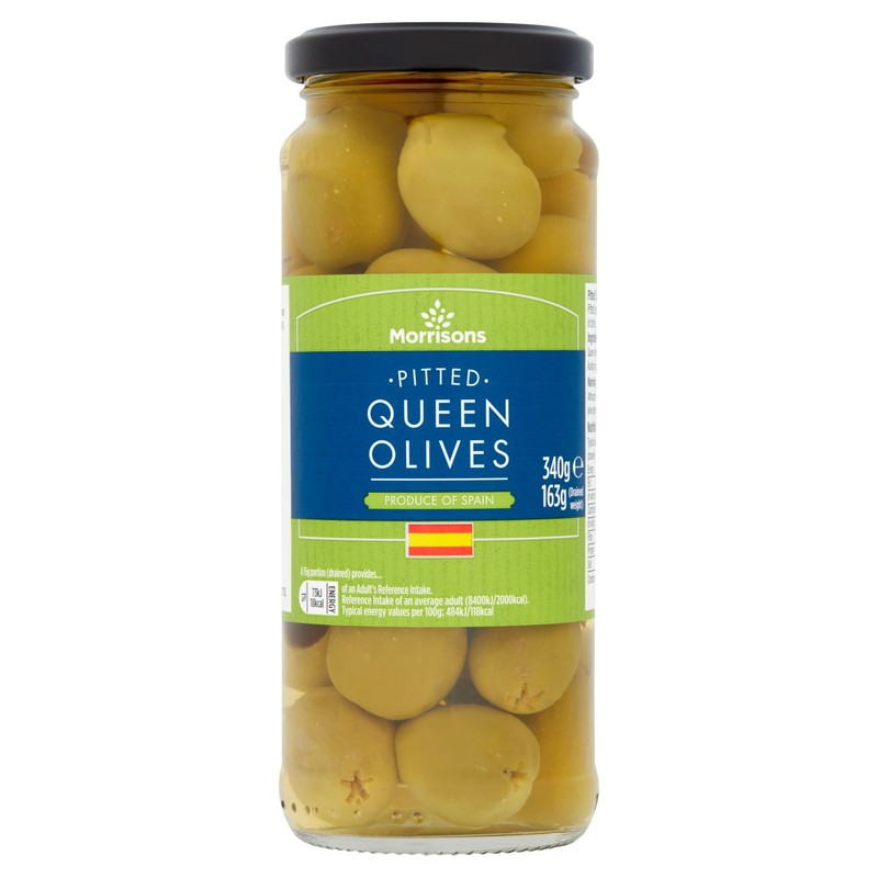 Morrisons Pitted Queen Olives In Brine (340g) - Morrisons Online ...