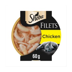 Sheba Fillets Cat Food Tray With Chicken In Gravy 60g - Morrisons ...