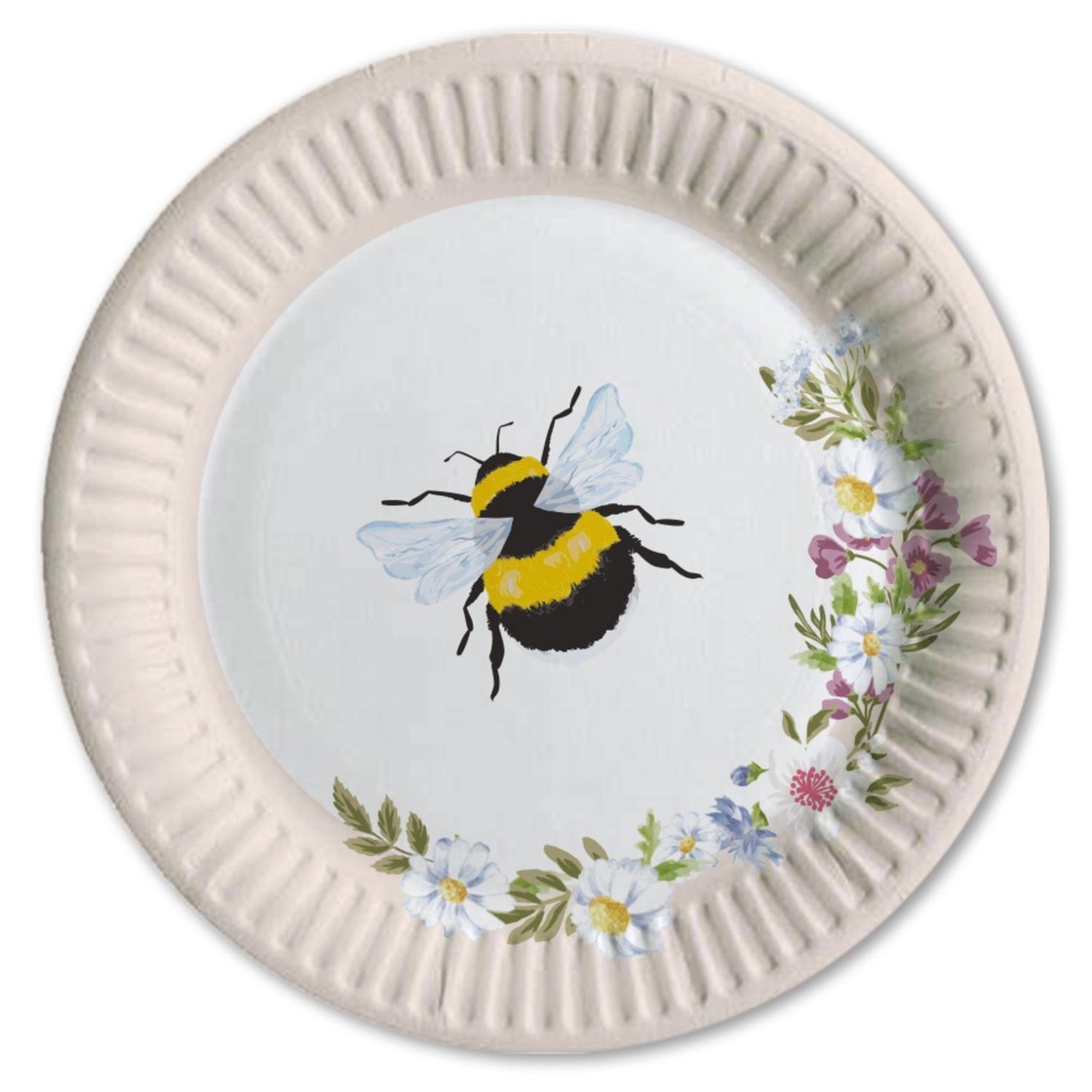 Nutmeg Bee Paper Plates - Morrisons Online Groceries & Offers