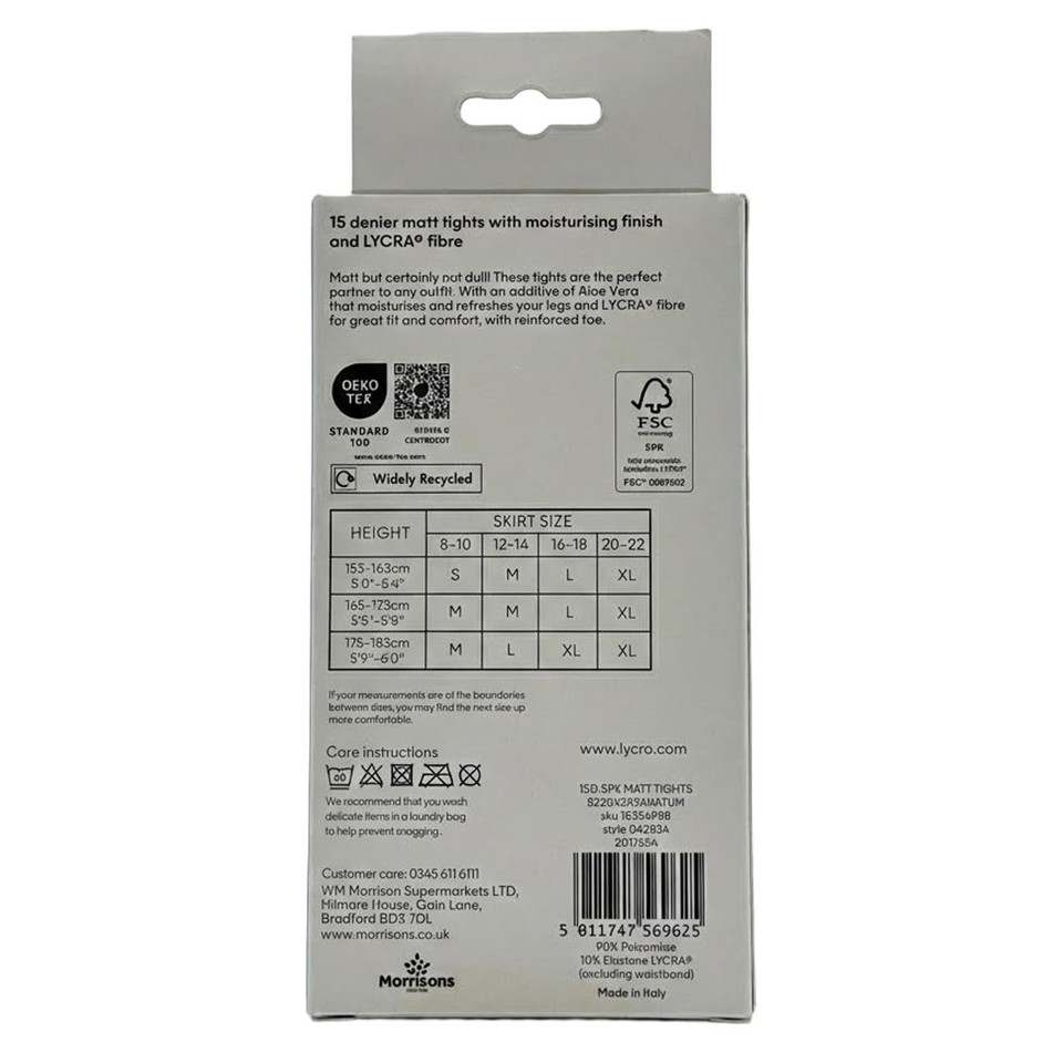 Nutmeg Size Extra Large Ladies Natural 15 Denier Matt Tights 5 Pack ...