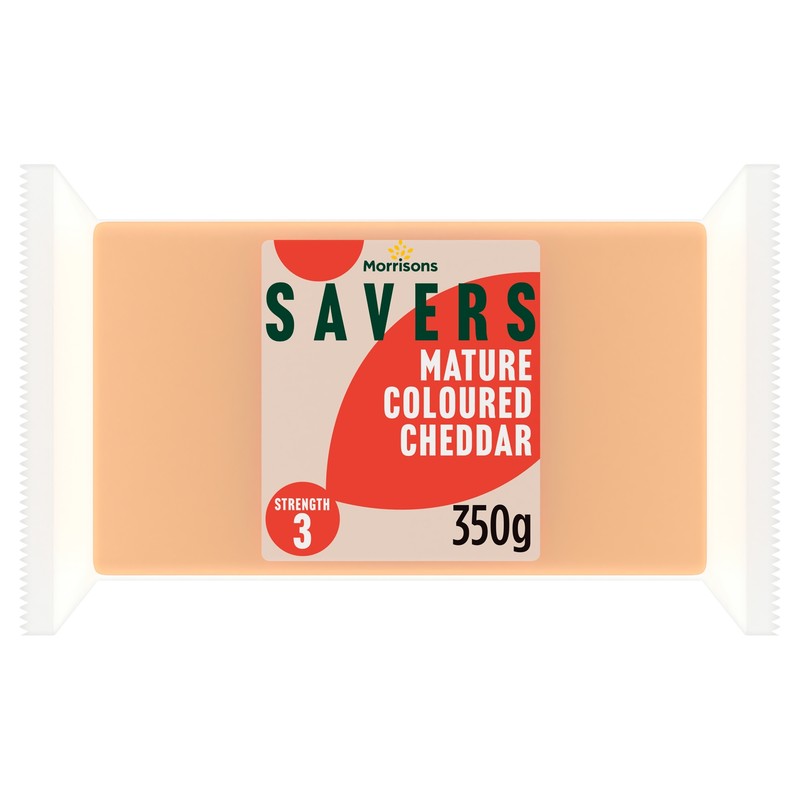 Morrisons Savers Mature Coloured Cheddar - Morrisons Online Groceries ...