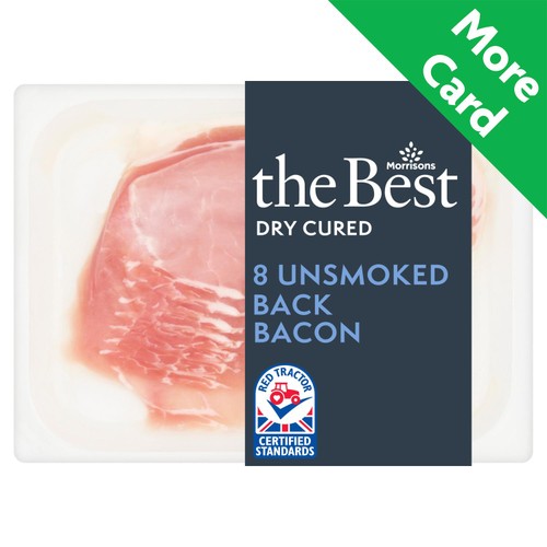 Morrisons The Best 8 Unsmoked Back Bacon 240g - Morrisons Online ...