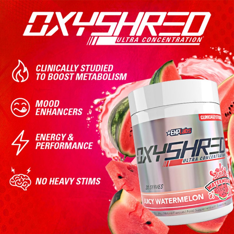 Oxyshred Juicy Watermelon 20 Serve - Morrisons Online Groceries & Offers
