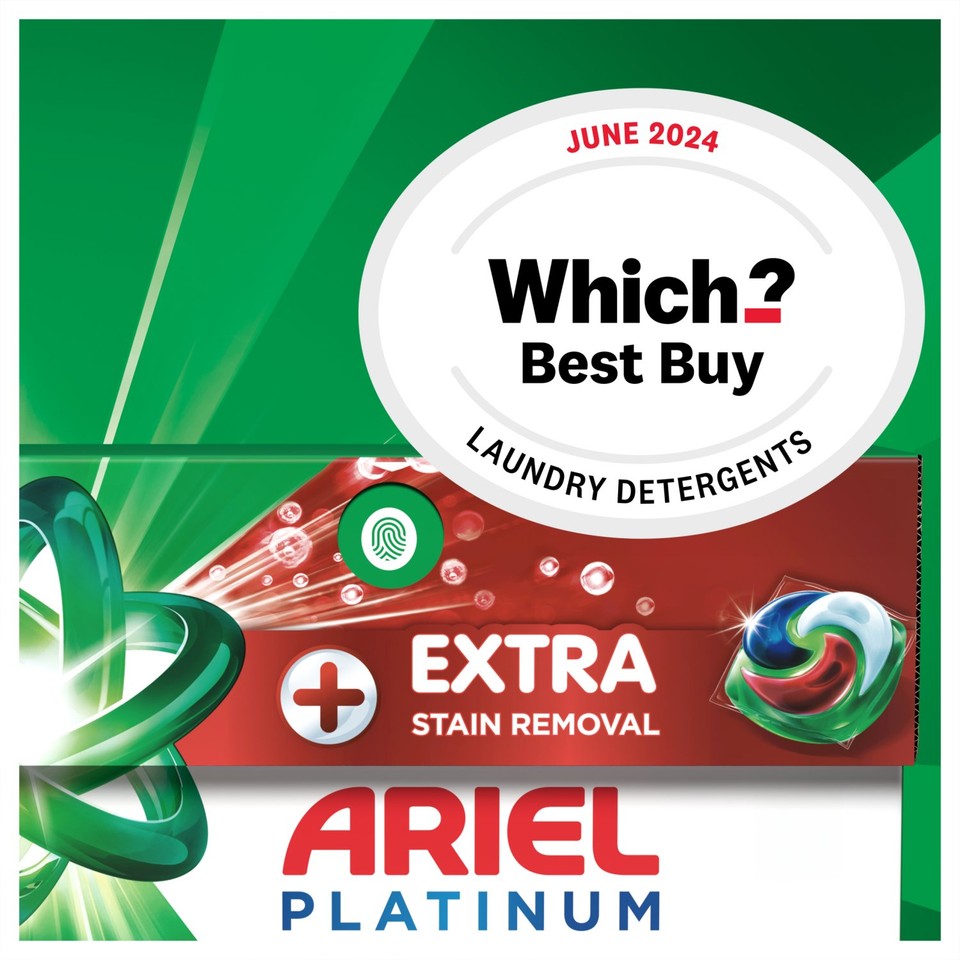 Ariel Platinum + Extra Stain Removal All-In-1 Washing Capsules ...