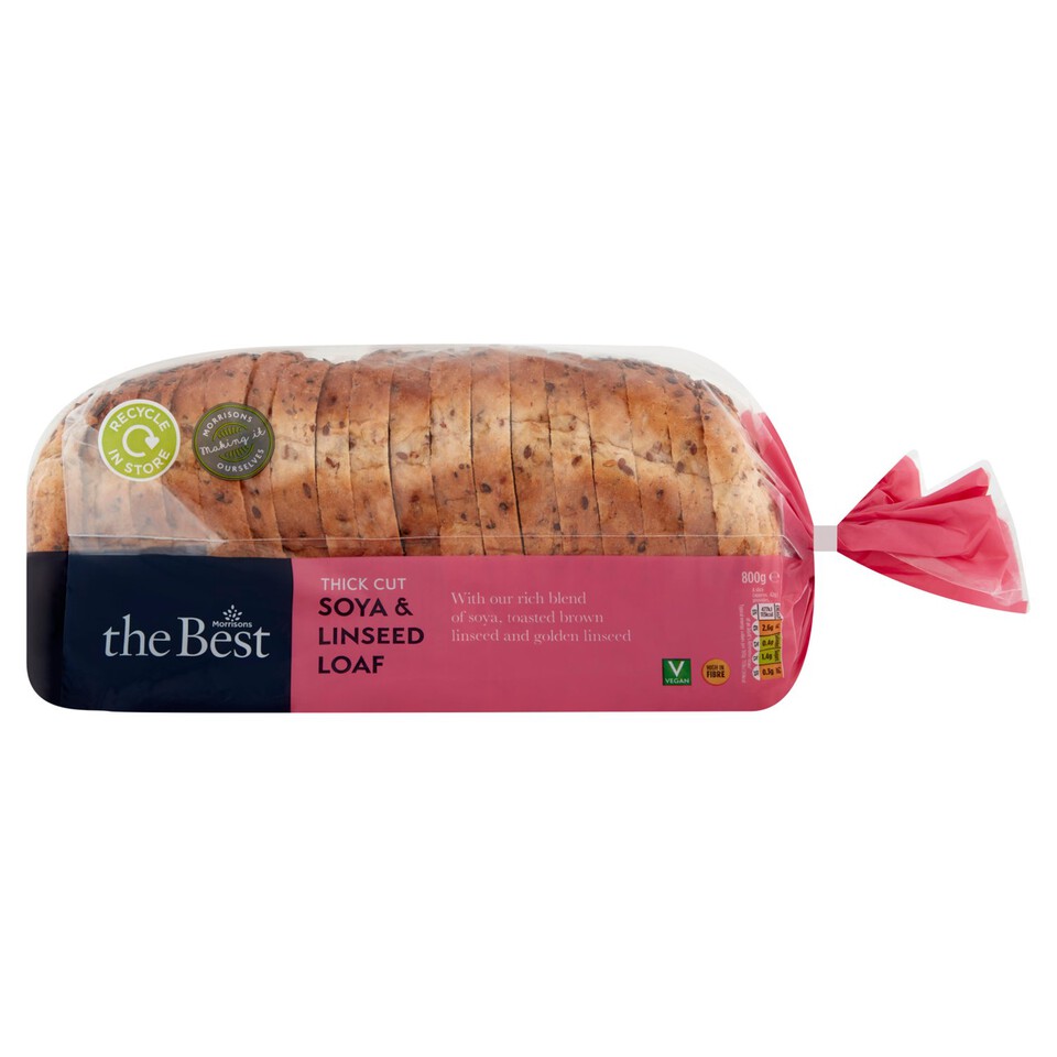 Morrisons The Best Thick Cut Soya & Linseed Loaf - Morrisons Online ...