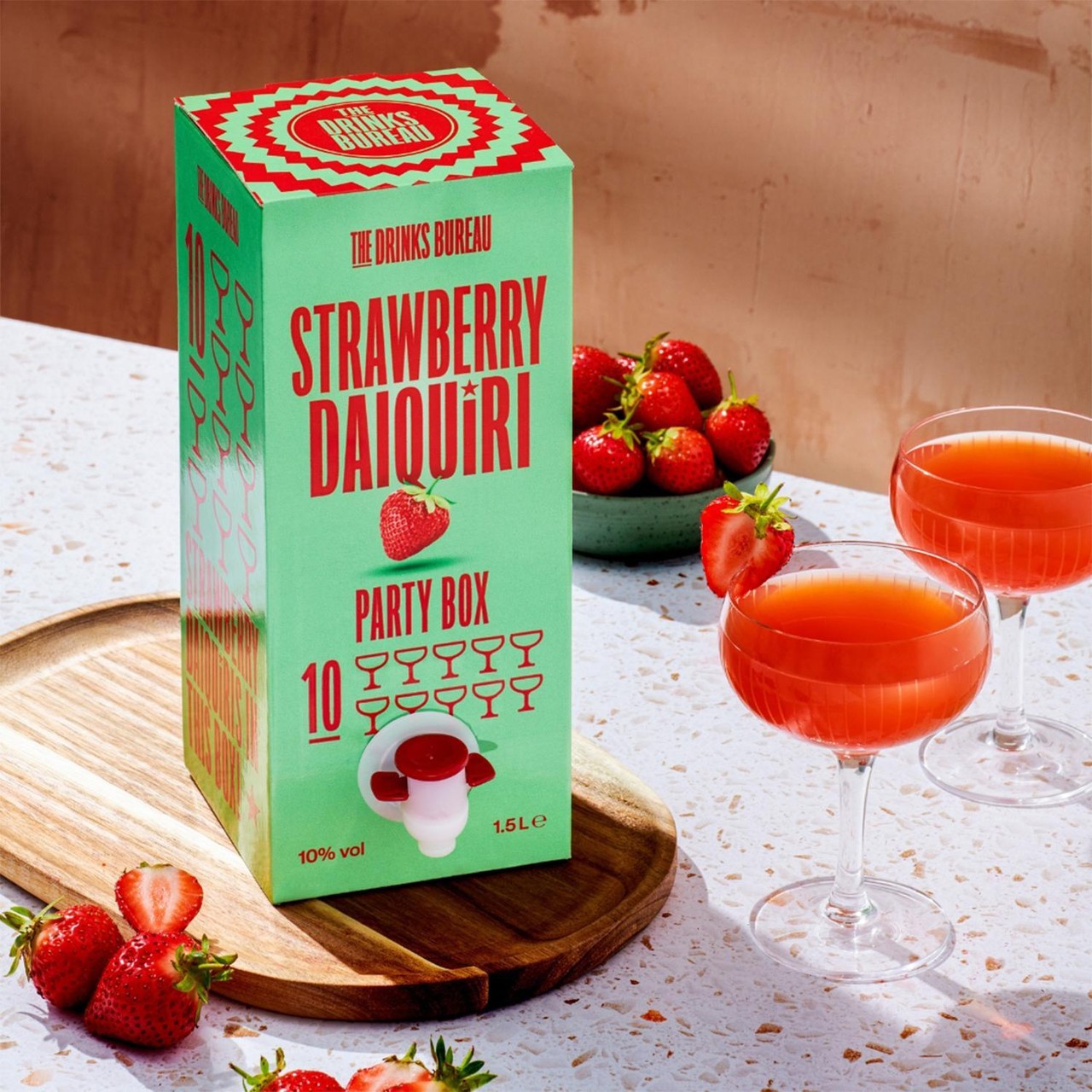 The Drinks Bureau Party Box Strawberry Daiquiri 1.5L - Morrisons Online ...