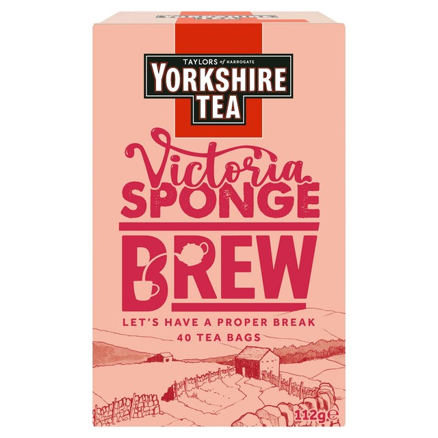 Yorkshire Tea Victoria Sponge Brew 40s 112g - Morrisons Online ...