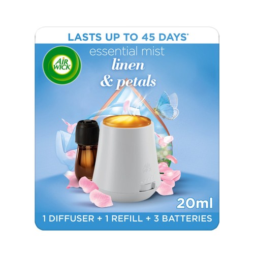 Air Wick Essential Mist Kit Linen Petals Morrisons Online Groceries Offers