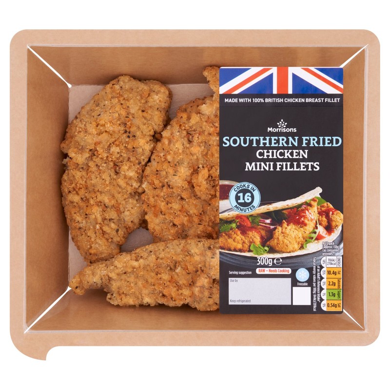 Morrisons Southern Fried Chicken Mini Fillets 300g - Morrisons Online ...
