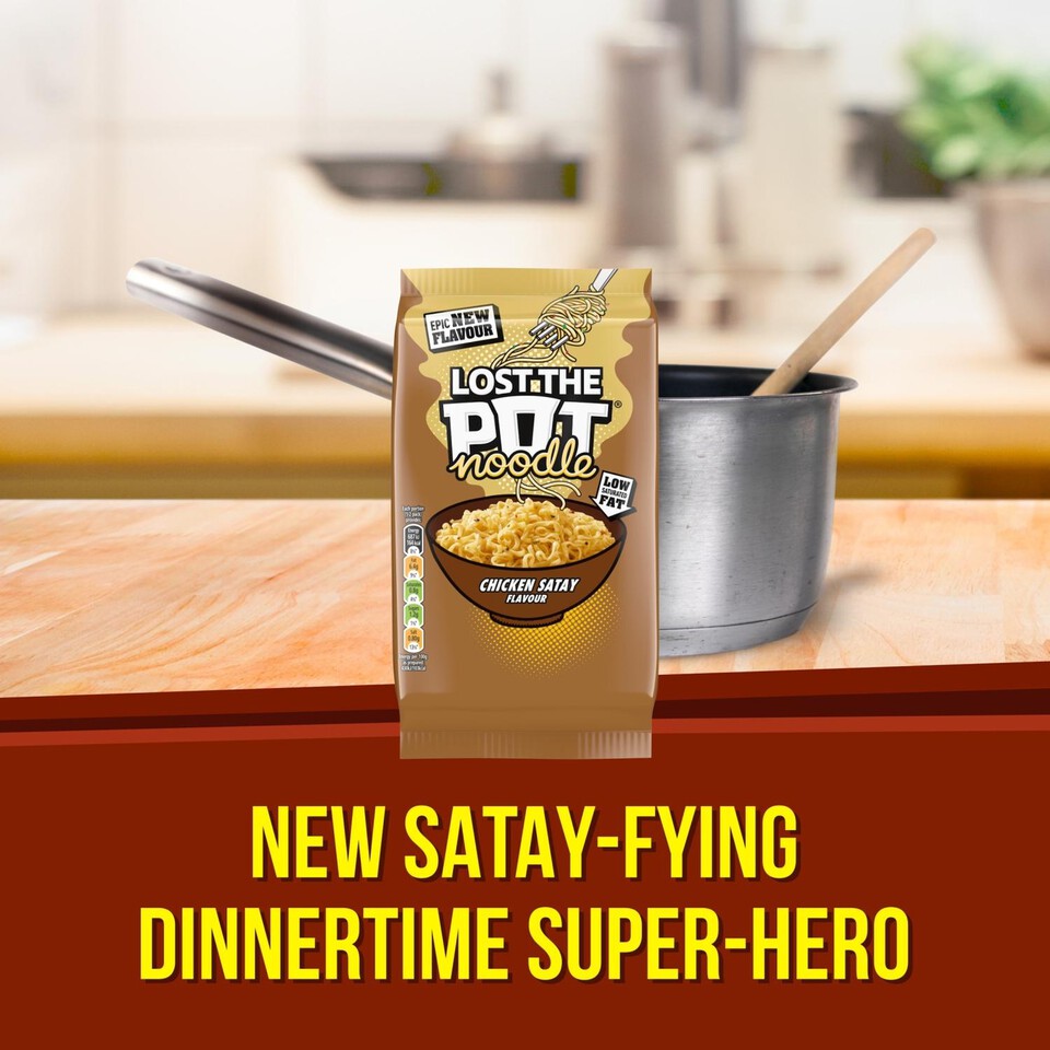Pot Noodle Lost The Pot Chicken Satay - Morrisons Online Groceries & Offers