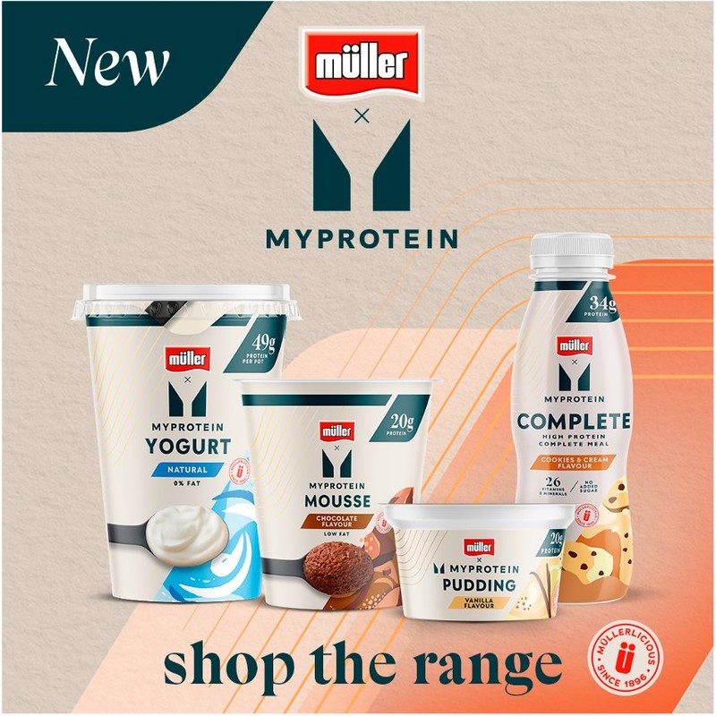 Muller MyProtein High Protein Vanilla Yogurt with Chocolate Balls 180g ...