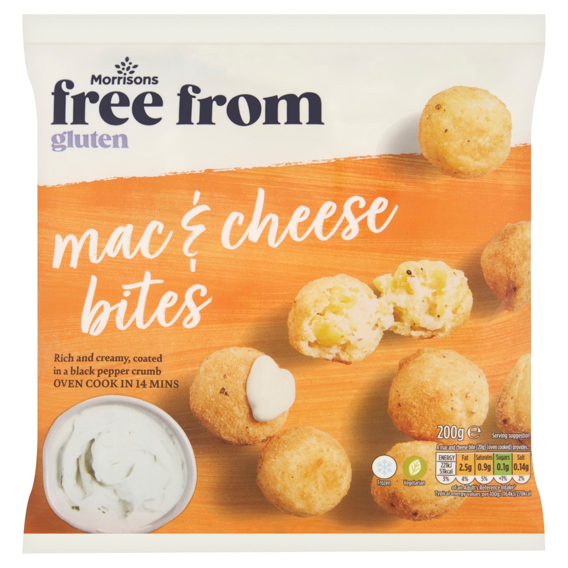 Morrisons Free From Mac & Cheese Bites - Morrisons Online Groceries ...