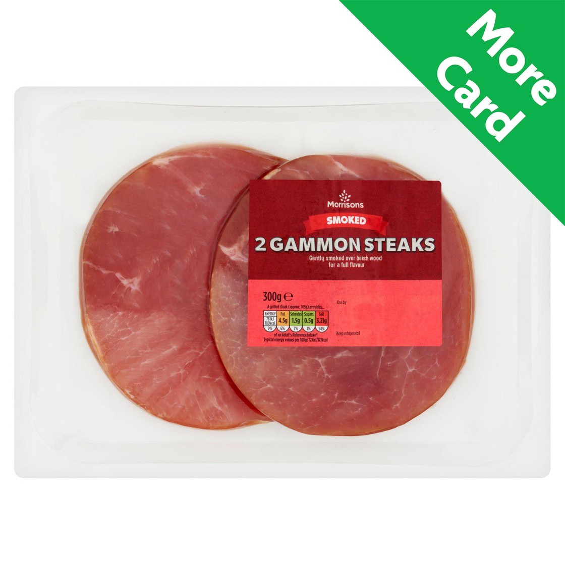 Morrisons 2 Smoked Gammon Steaks - Morrisons Online Groceries & Offers