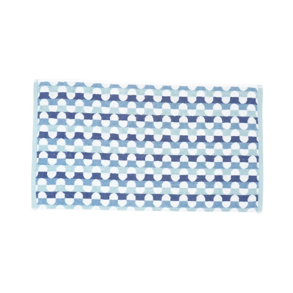 Nutmeg Home Blue Dot Stripe Hand Towel - Morrisons Online Groceries ...