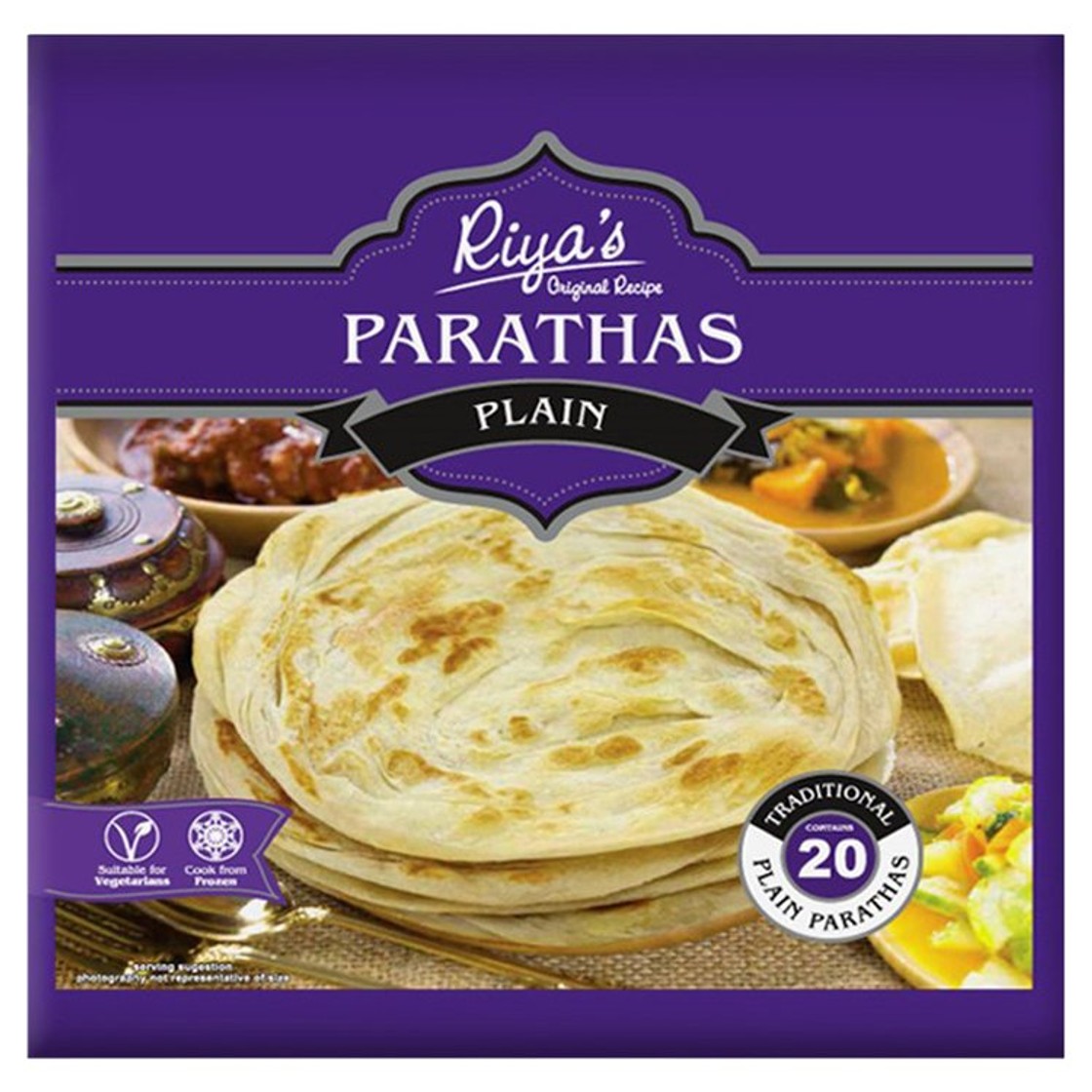 Riya's Frozen Plain Paratha - Morrisons Online Groceries & Offers