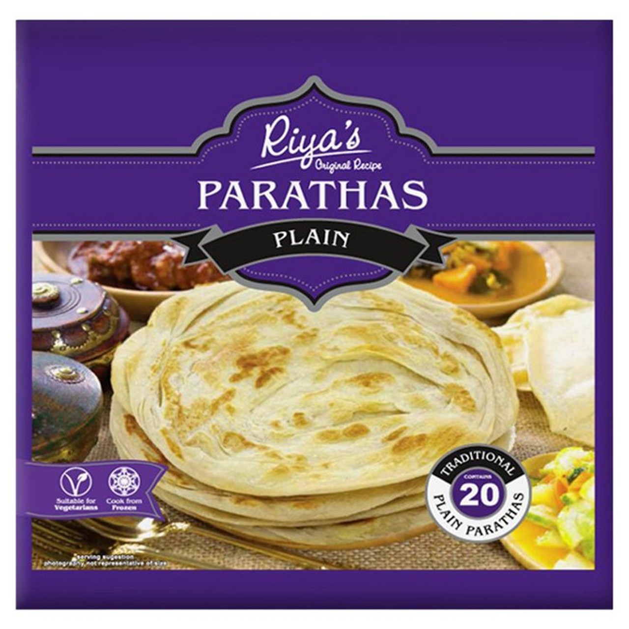 Riya's Frozen Plain Paratha - Morrisons Online Groceries & Offers