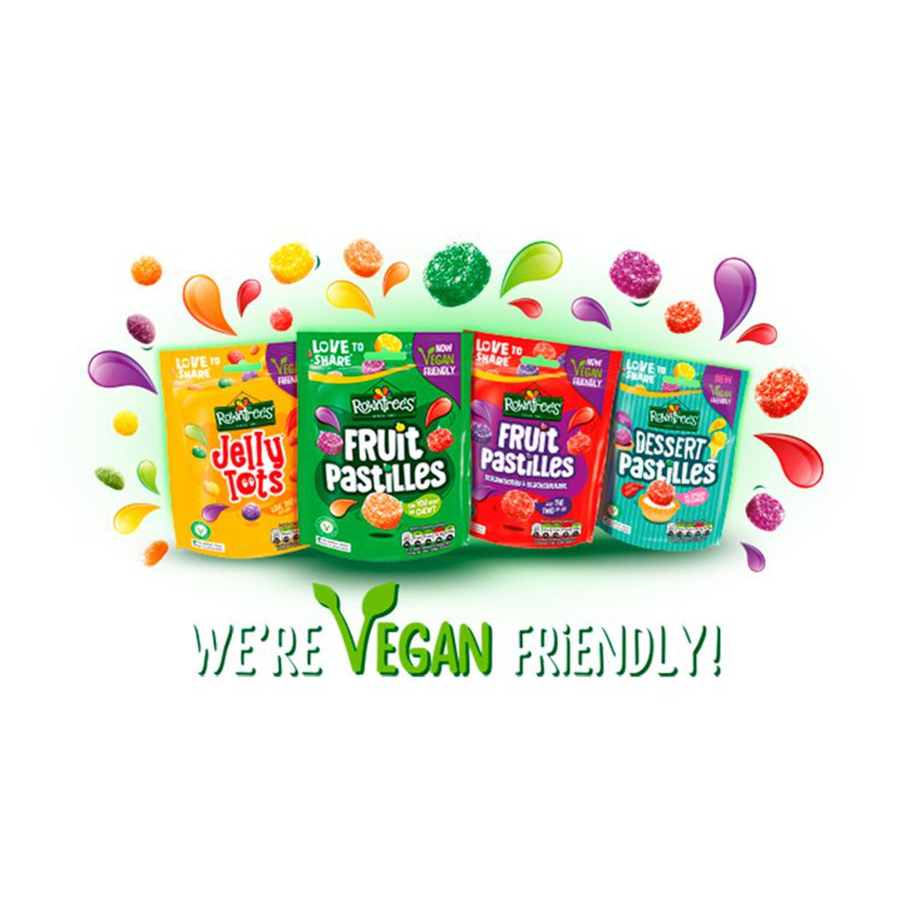 Rowntree's Fruit Pastilles Strawberry & Blackcurrant Sweets Sharing Bag ...