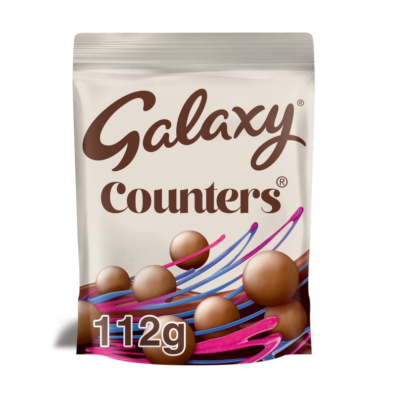 Galaxy Counters Milk Chocolate Pouch Bag 112g - Morrisons Online ...