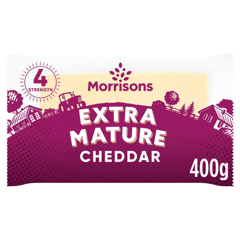 Morrisons Extra Mature Cheddar 400g - Morrisons Online Groceries & Offers