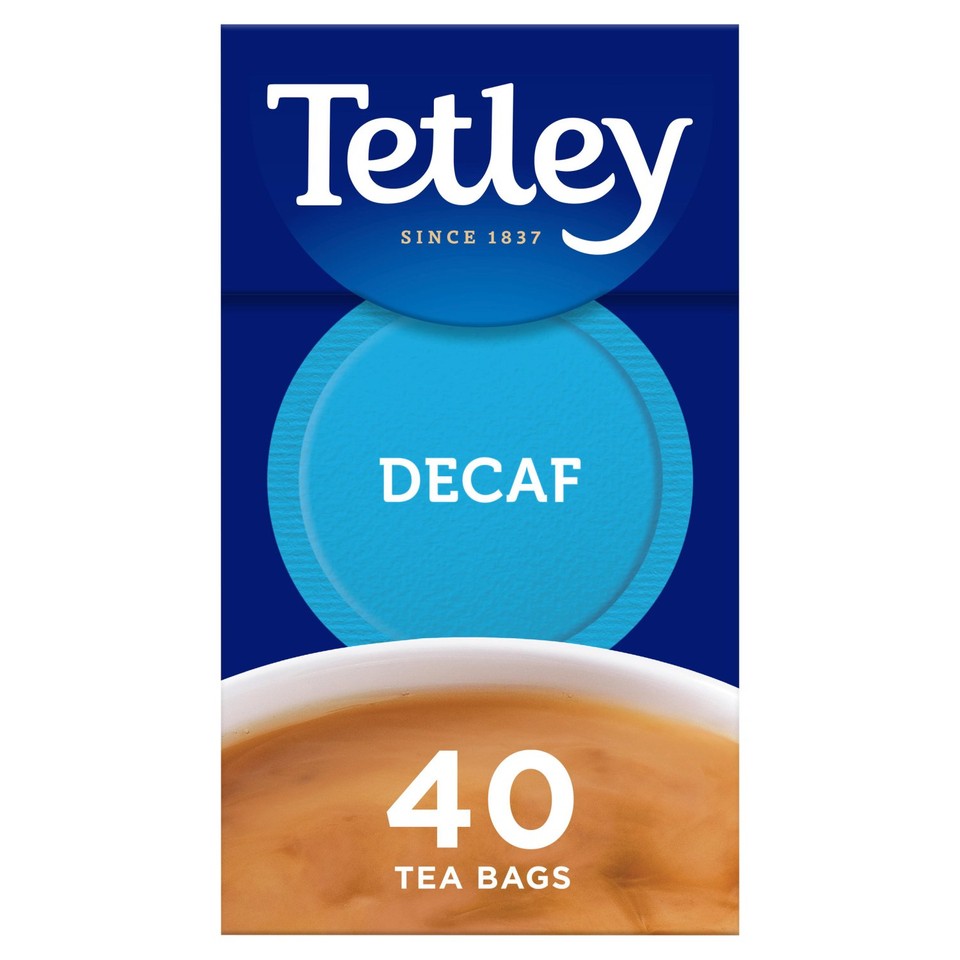 Tetley Decaf 40 Tea Bags 125g - Morrisons Online Groceries & Offers