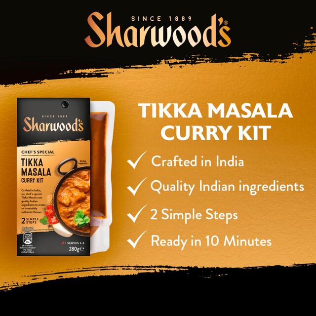 Sharwood's Indian Tikka Masala Curry Sauce Meal Kit 280g - Morrisons ...