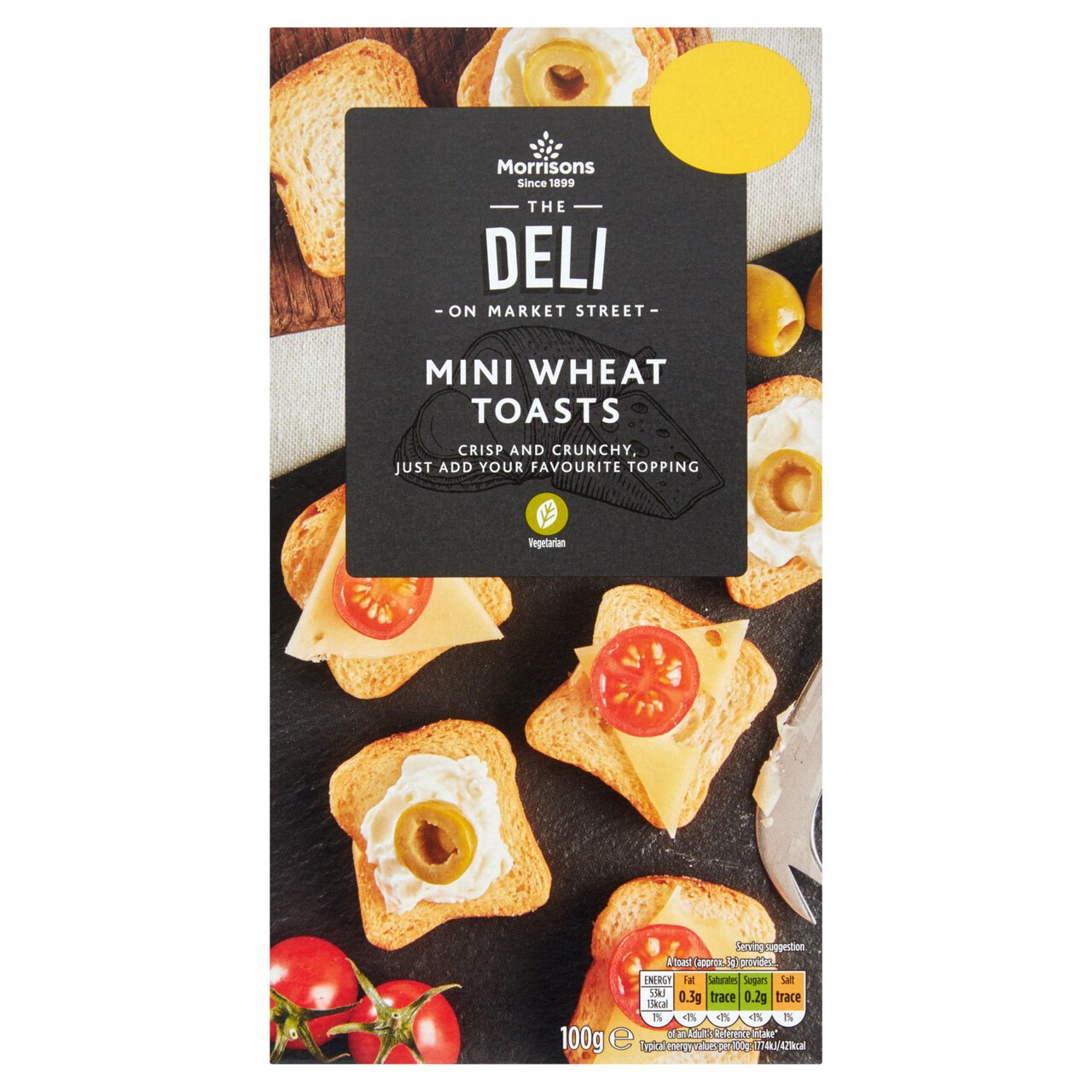 Market Street Deli Mini Wheat Toasts - Morrisons Online Groceries & Offers