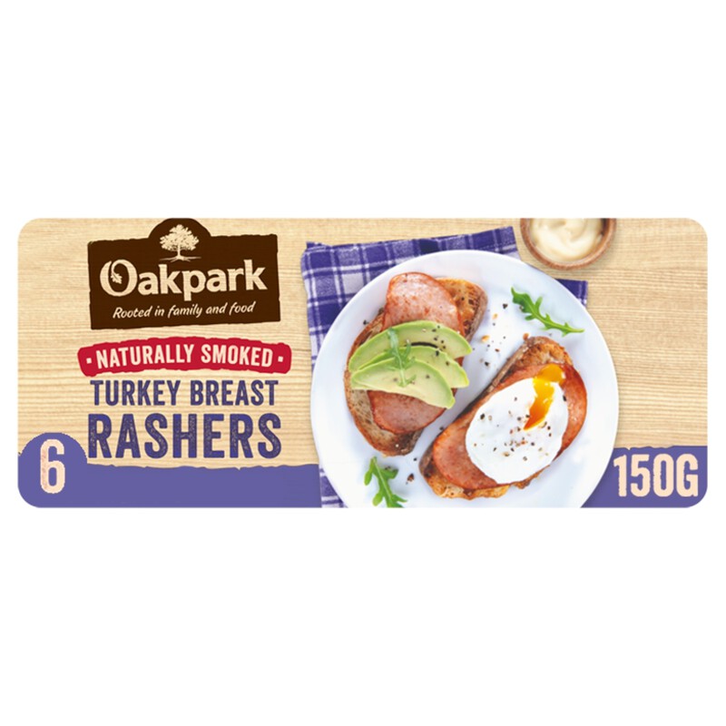 Oakpark Naturally Smoked Turkey Bacon Rashers - Morrisons Online ...