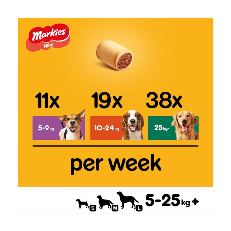 Pedigree Markies Mini Adult Dog Treats Marrowbone Biscuits - Morrisons ...